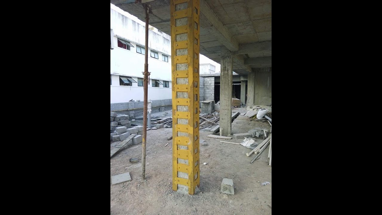 Column Strengthening முறை | Column Jacketing & Extension Method | Kavin ...