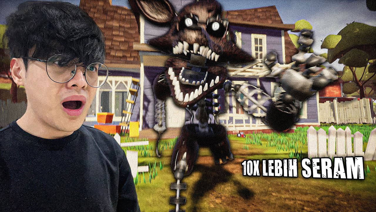 Mod IGNITED FOXY Di Hello Neighbor Ini Terlalu Cepat - YouTube