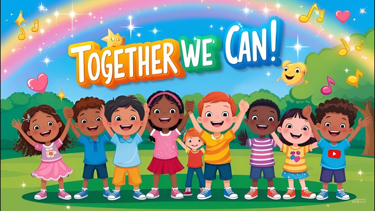 "Together We Can! 💪 | Friendship & Teamwork Song for Kids" - YouTube