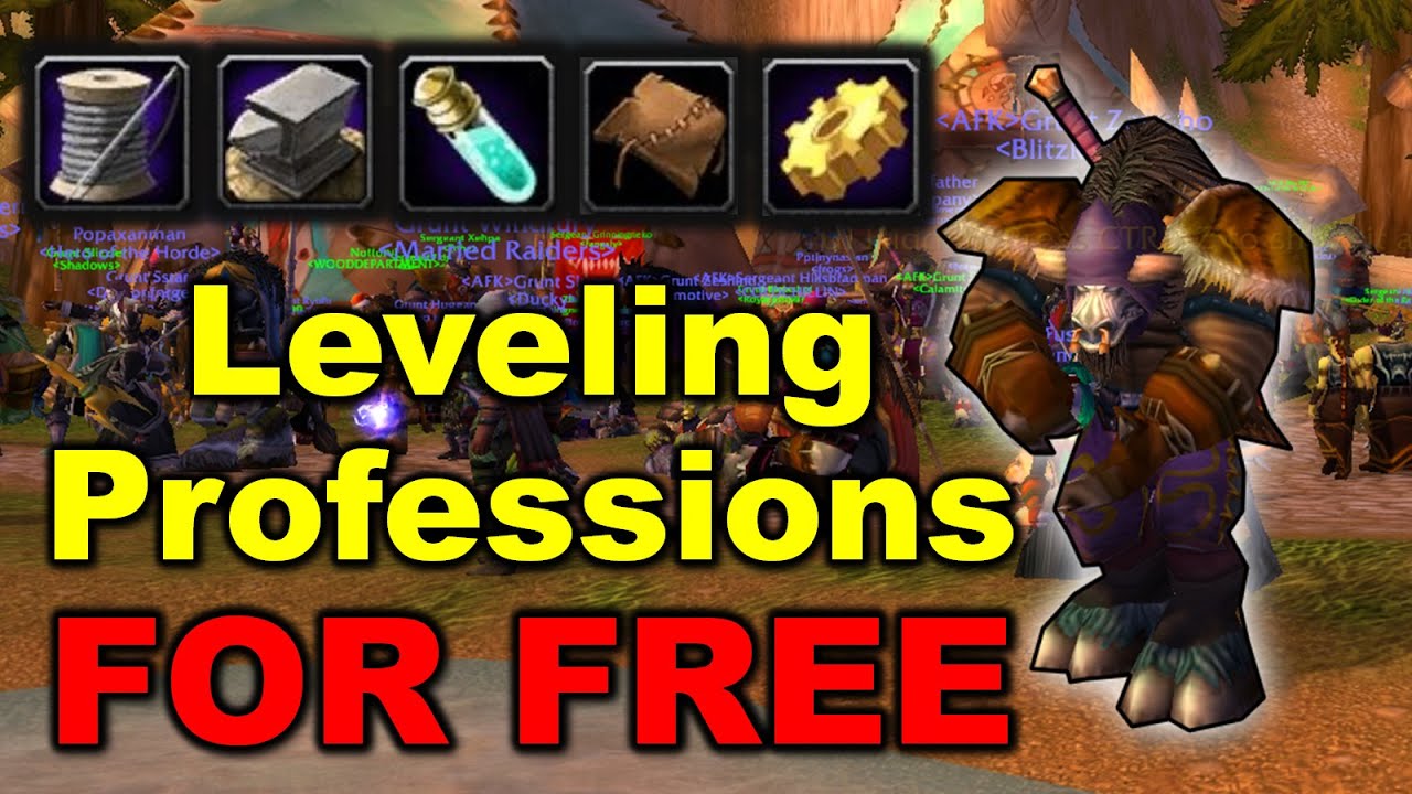 How to level professions FOR FREE in Season of Discovery - YouTube