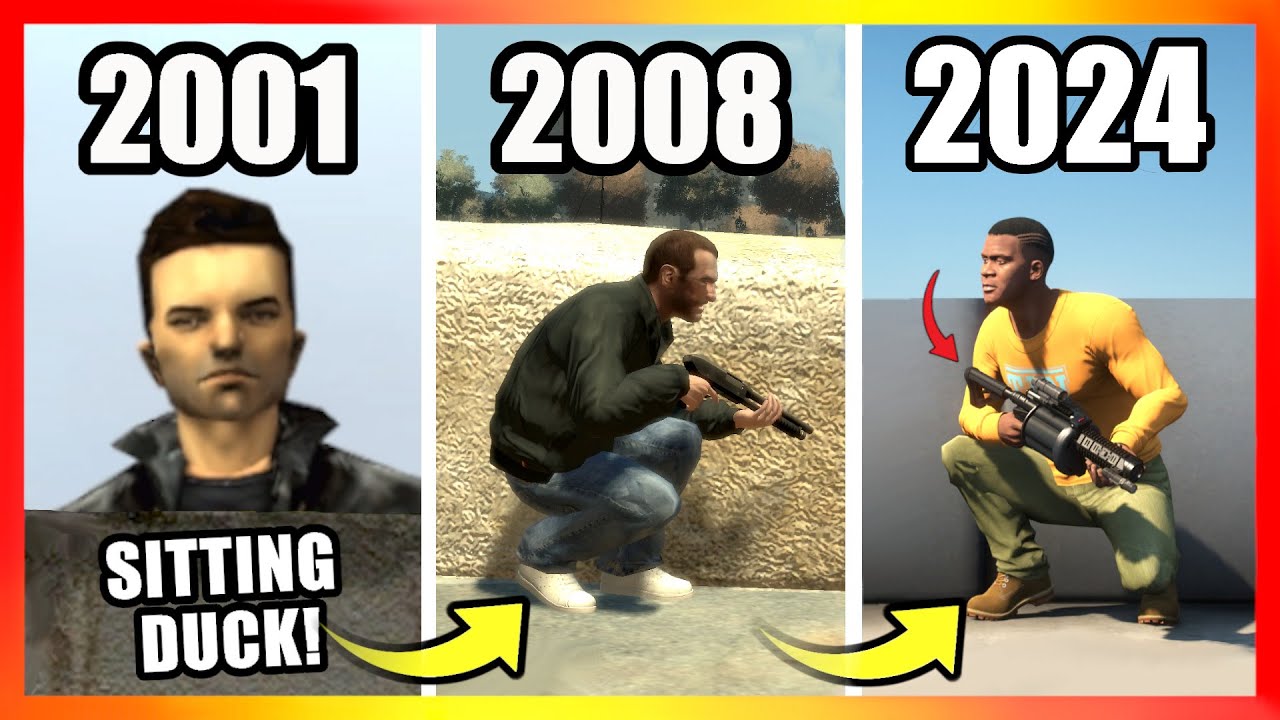 Evolution of COVER MECHANICS in GTA Games! (2001 → 2024) - YouTube