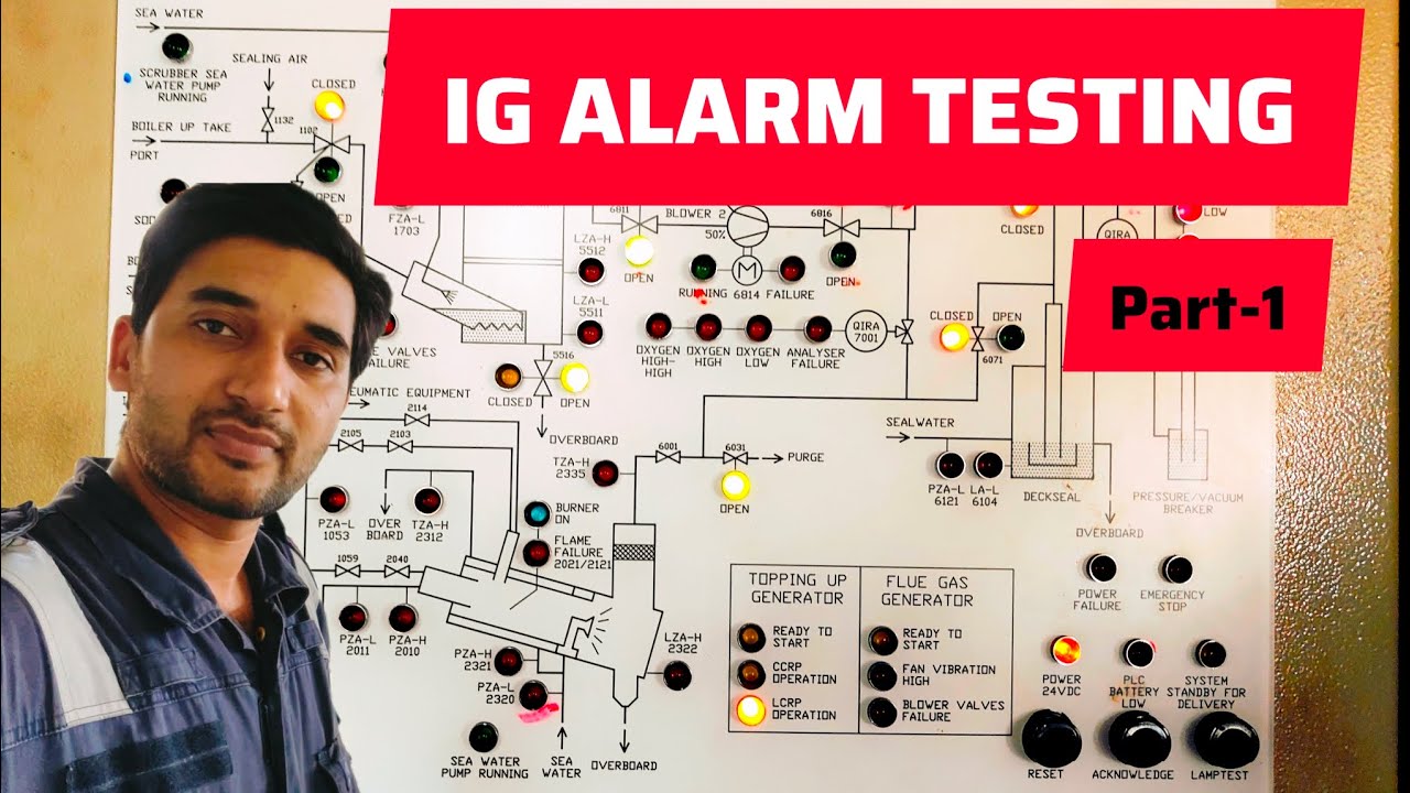 Inert gas system alarms & trips testing || Part-1 - YouTube
