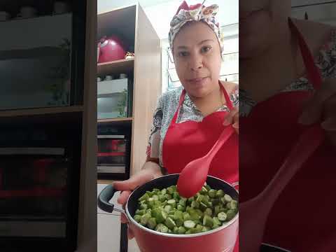 como fazer quiabo,baba . - YouTube