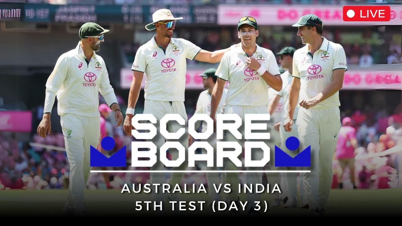 Scoreboard | AUSvIND | 5th Test Day 3 | #cricket #AUSvIND #BGT # ...