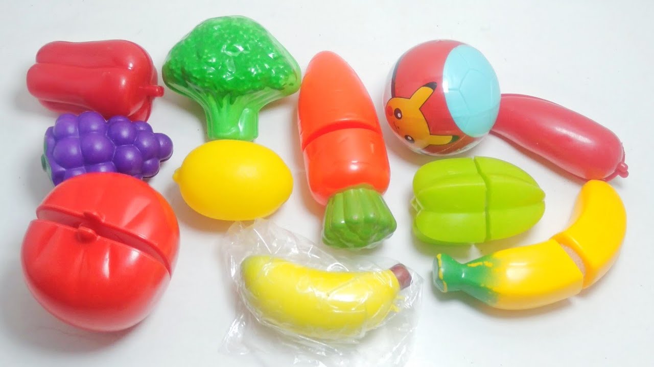 Fruit ASMR Satisfying |how to cut Fruits vegetable toy ASMR video ...