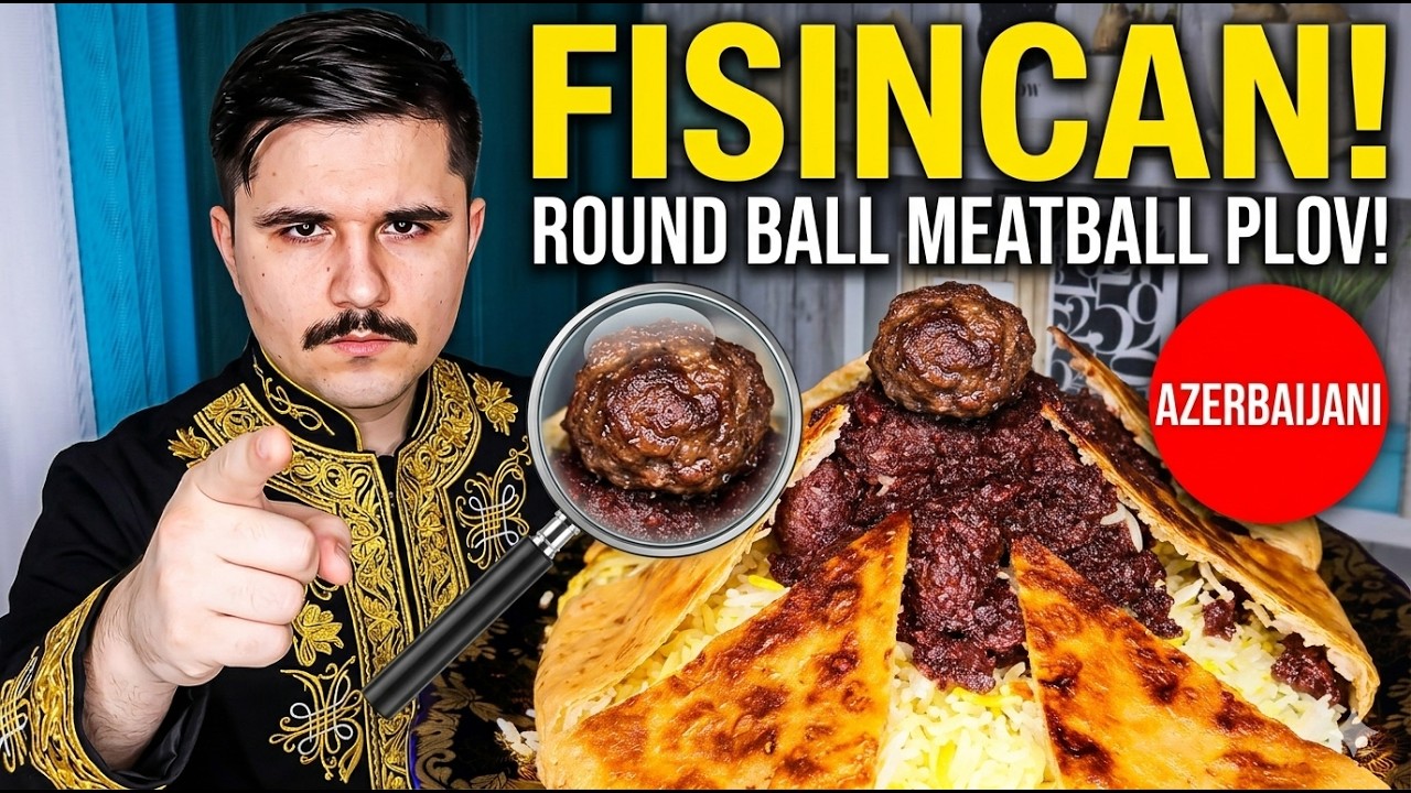 Azerbaijani National Dish Fisincan Round ball meatballs - YouTube