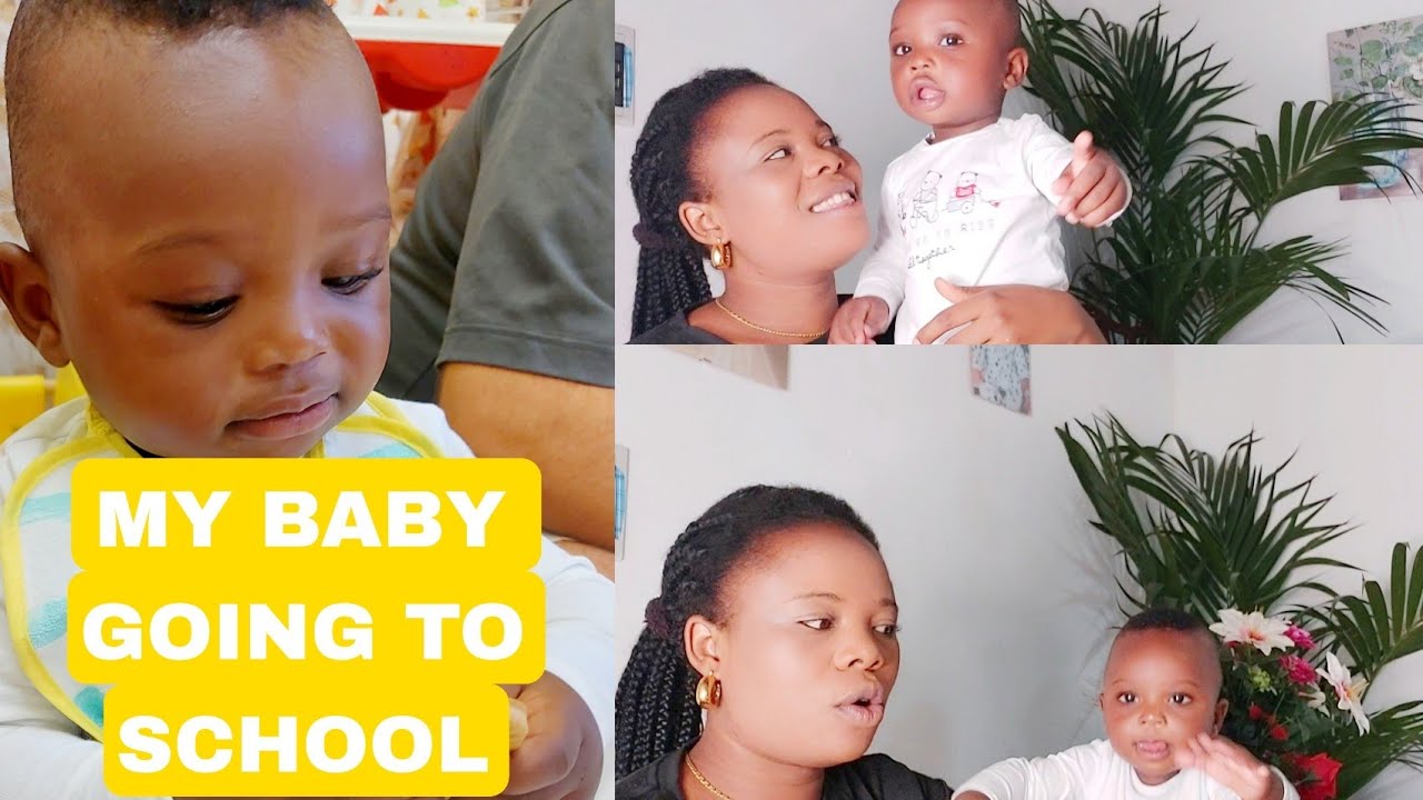 11 Month Baby Going To School For The First Time #LifeInItaly # ...