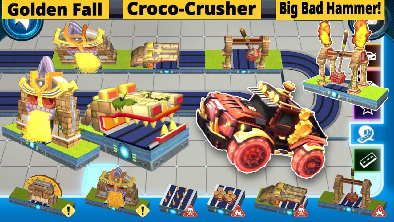 Hot Wheels Unlimited Racecraft - New Paint of Rumble Race in The Croco ...