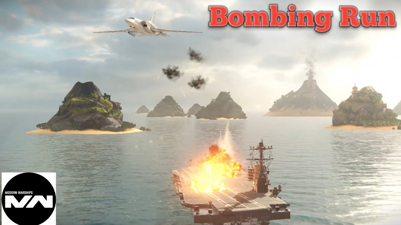Bombers Bombing Run Scene | Modern Warships - YouTube