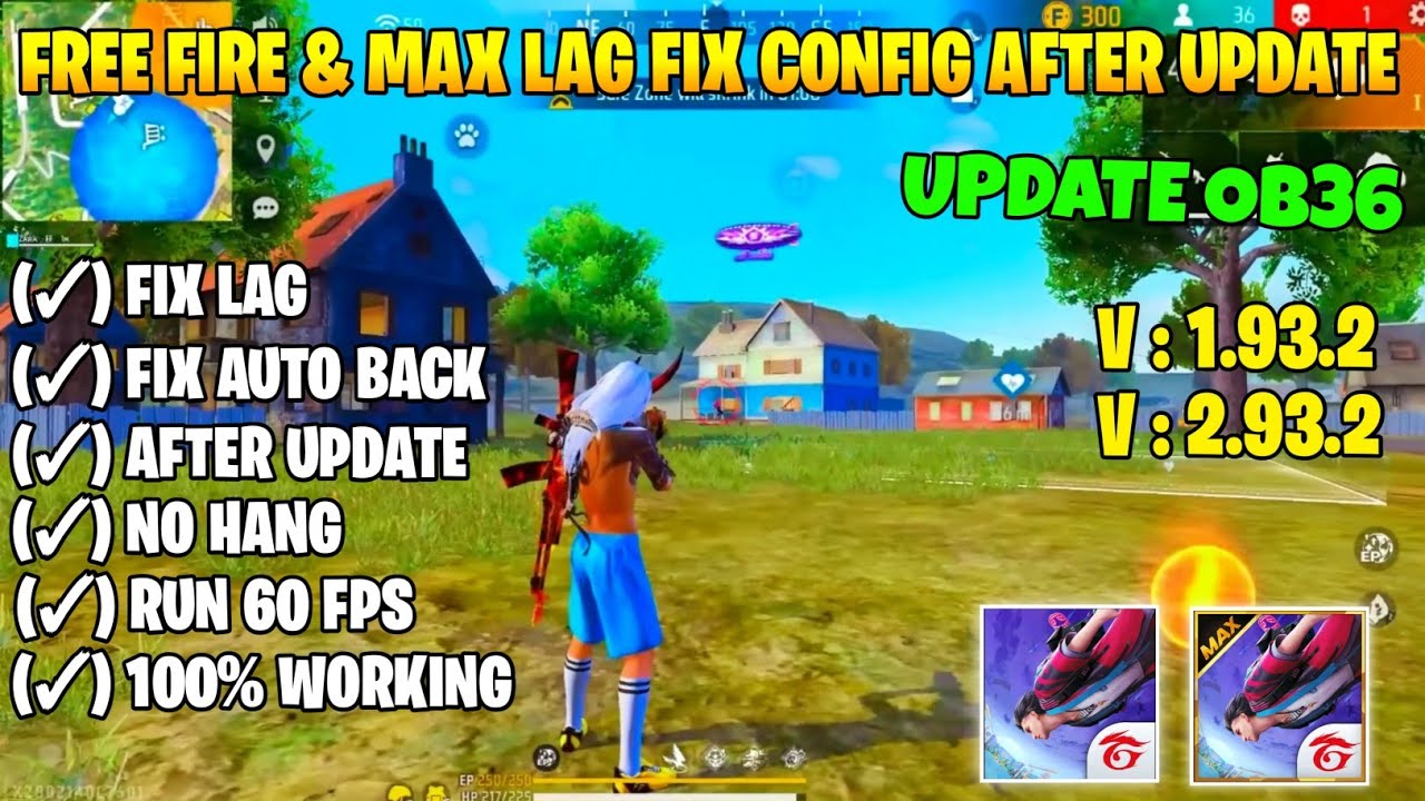 FREE FIRE & MAX LAG FIX CONFIG FILE OB36 UPDATE | FF FIX LAG CONFIG 1. ...