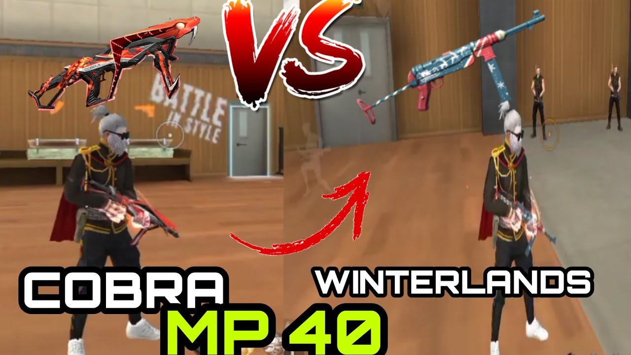 Cobra Predatory Evo MP40 Vs Winterland MP40 | Best MP40 Skin in Free ...