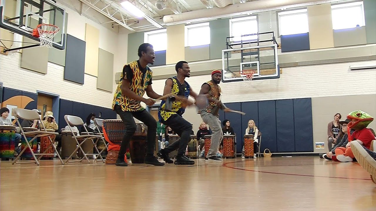 West African Drummers Teach New Beat at FAIR Pilgrim Lane Elementary ...
