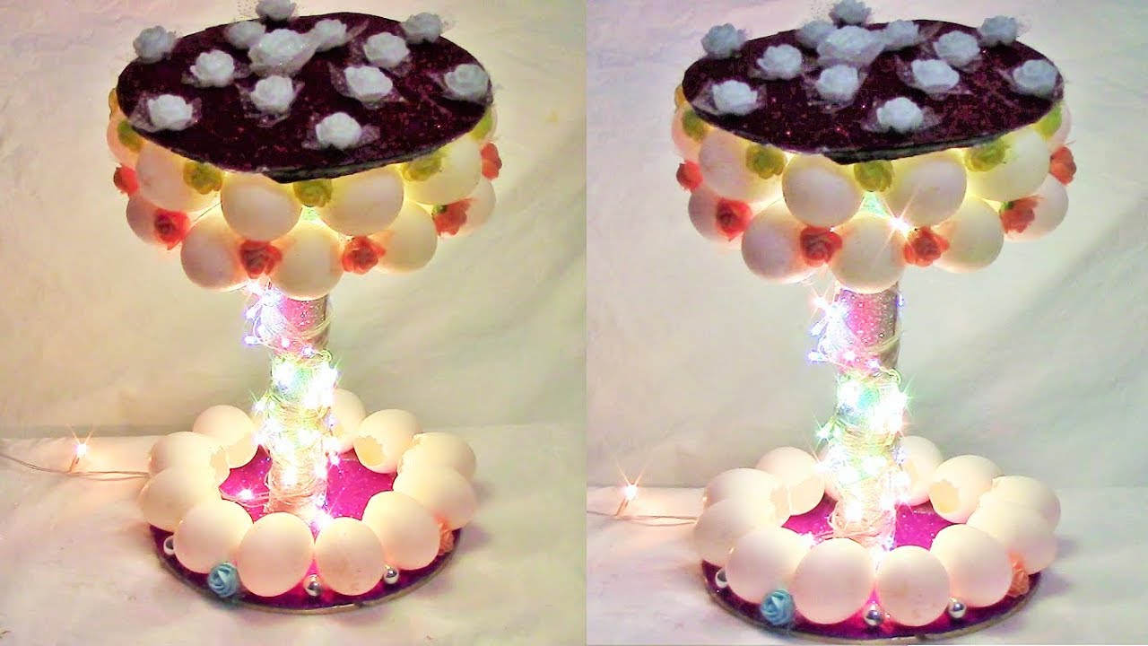 egg shell lamp | don't through egg shells | lamp idea - YouTube