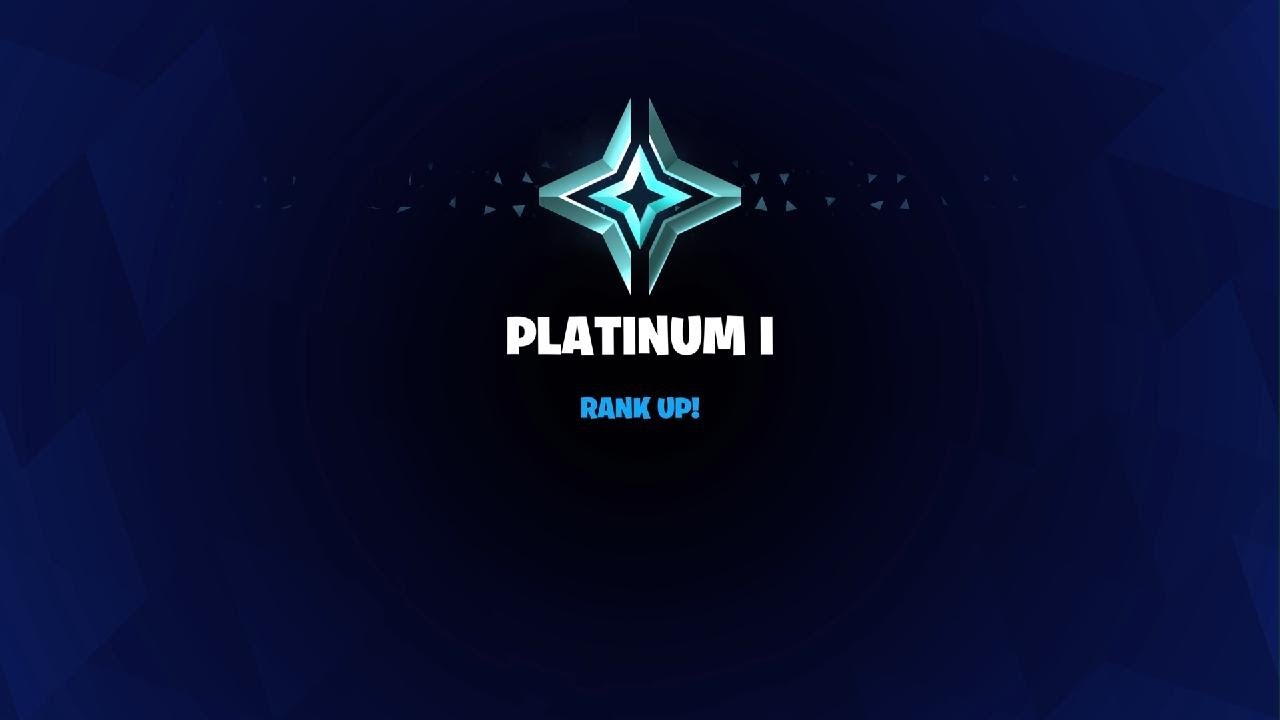 Fortnite Reload Platinum Rank Up Game - YouTube