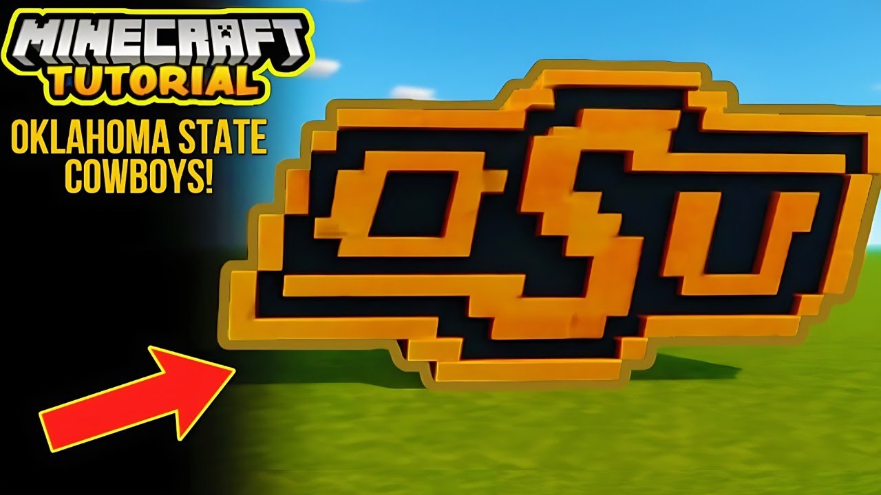 Minecraft | How To Build the Oklahoma State Cowboys Logo in Minecraft ...