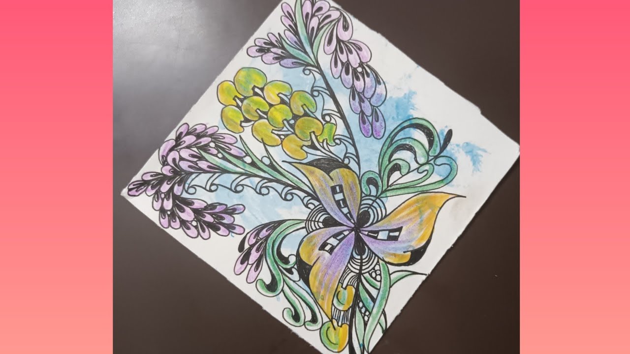 Creative zentangle for beginners | zentangle pattern #zentangle #tangle ...