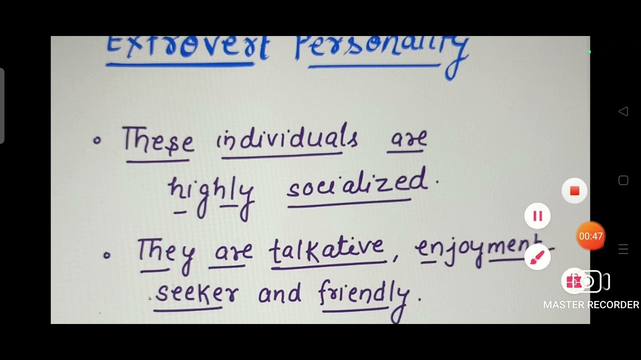 Jung's Classification of PERSONALITY. Extrovert & Introvert.BSc Nursing ...