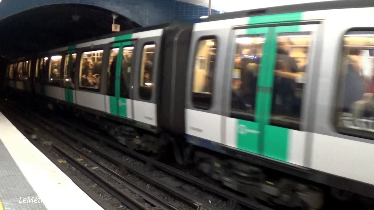 RATP Paris Métro MF01 No. 001 sur la ligne 9 départ à Alma Marceau - YouTube