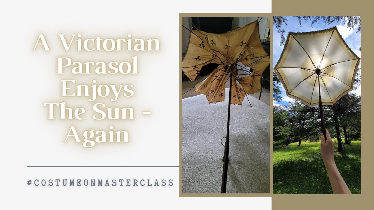 Victorian Parasol Victorian Parasol With Bamboo And Ivory Handle