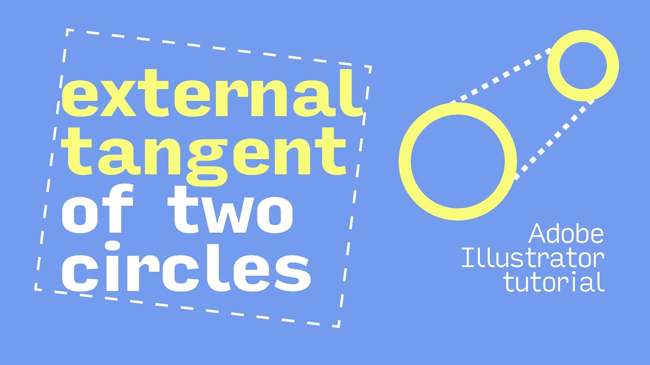 External Tangent Line of Two Circles | Draw with Ai - YouTube