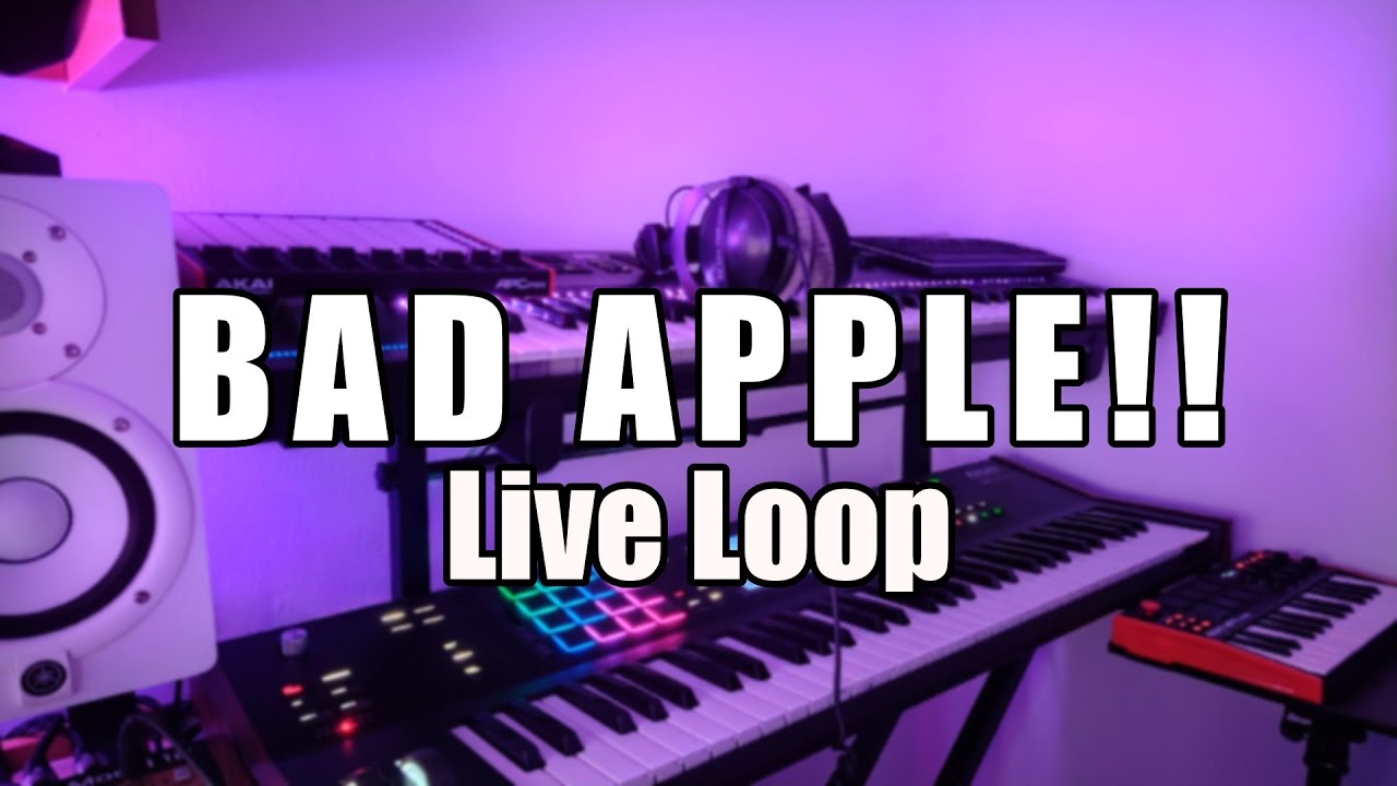 Bad Apple!! - Instrumental Live Loop Cover - YouTube