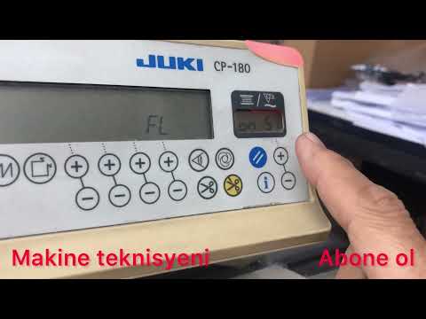 Juki CP 180 ayak otomatik kaldırma devreye al veya Resetleme/Dikiş makina tamiri/ Teknik bilgiler