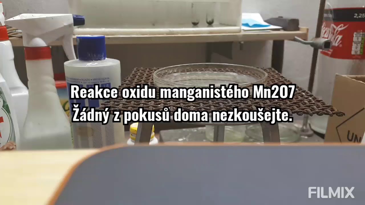 Preparation and reactions of manganese(VII)oxide/ Připrava a reakce ...