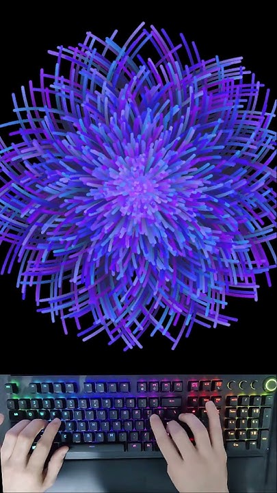 ASMR Coding - Satisfying animated flower with JavaScript - YouTube