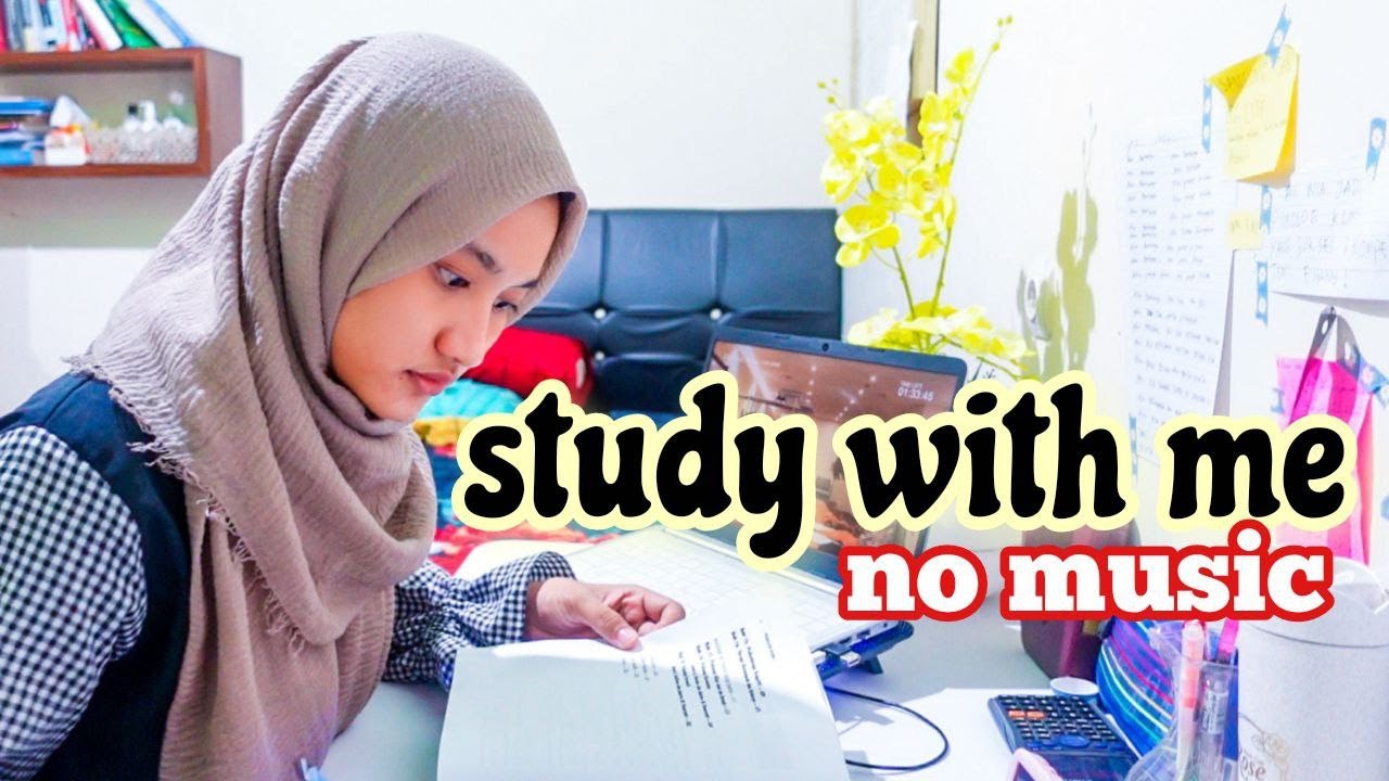 REAL TIME Study With Me (no music): 1 Hour Productive Pomodoro Session ...