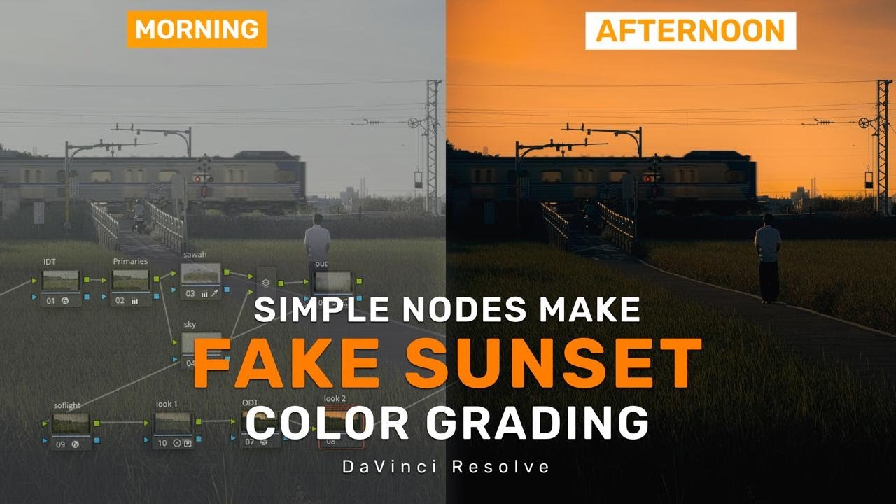 Create a Fake Sunset Easily In DaVinci Resolve - YouTube