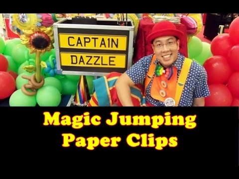 Captain Dazzle Magic School - Magic Jumping Linking Paper Clips! - YouTube