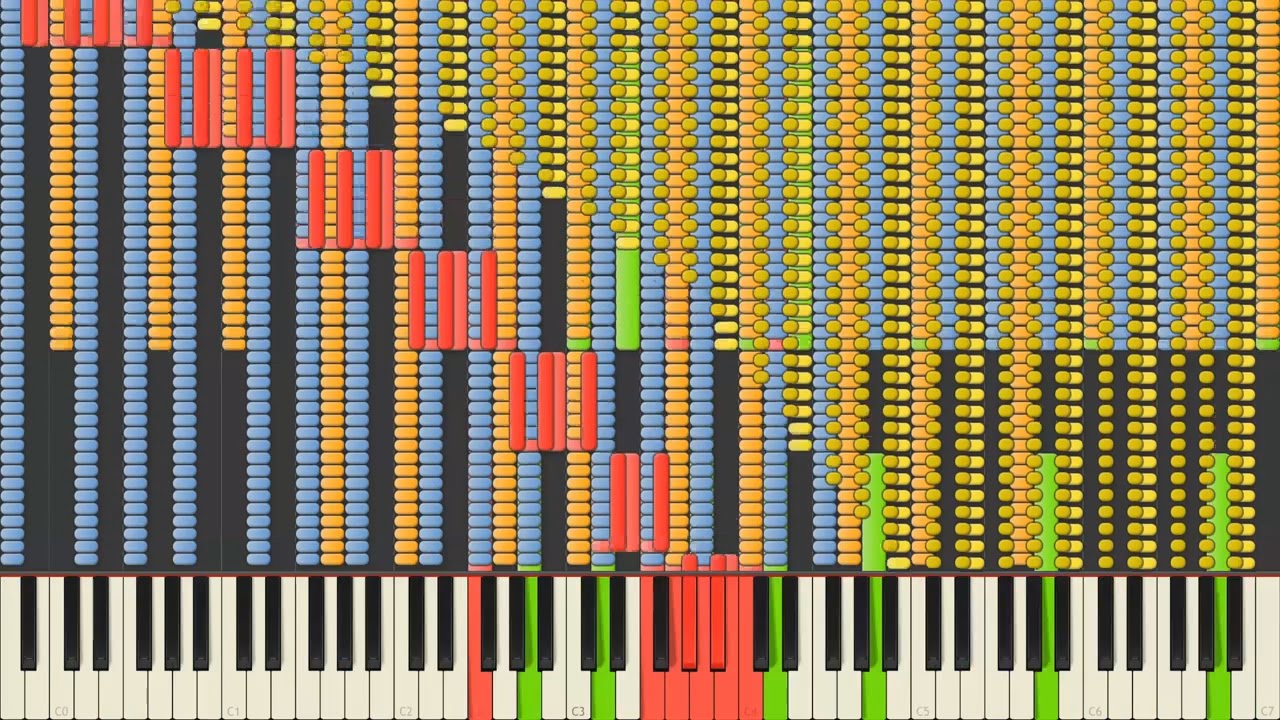 [Black MIDI] Synthesia – Undertale OST - Megalovania 82,000 notes ...