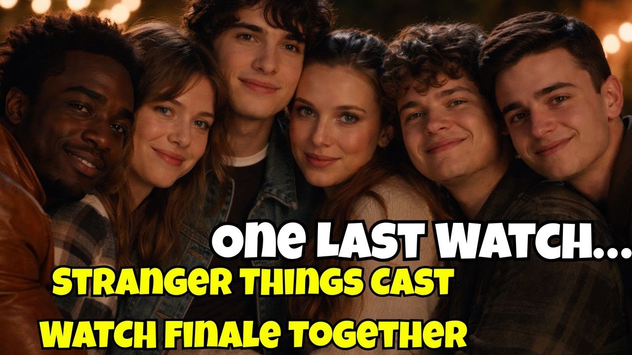 Stranger Things Cast Says Goodbye in HEARTFELT Finale Moment - YouTube
