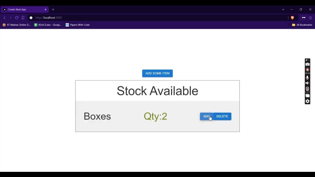 Inventory Management System using nextjs - YouTube