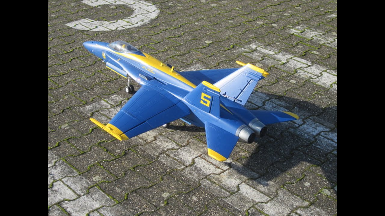 Maiden Flight / Erstflug Freewing F-18 Hornet "Blue Angels" 90mm EDF ...