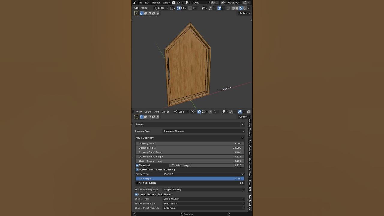 Blender Geometry Nodes | Arched Opening - Procedural Openings WIP - YouTube
