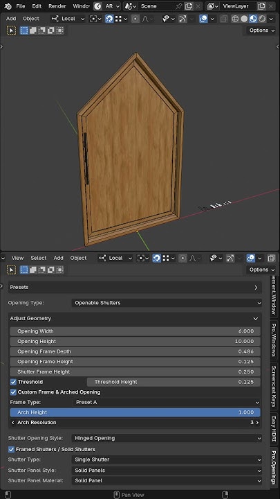Blender Geometry Nodes | Arched Opening - Procedural Openings WIP - YouTube