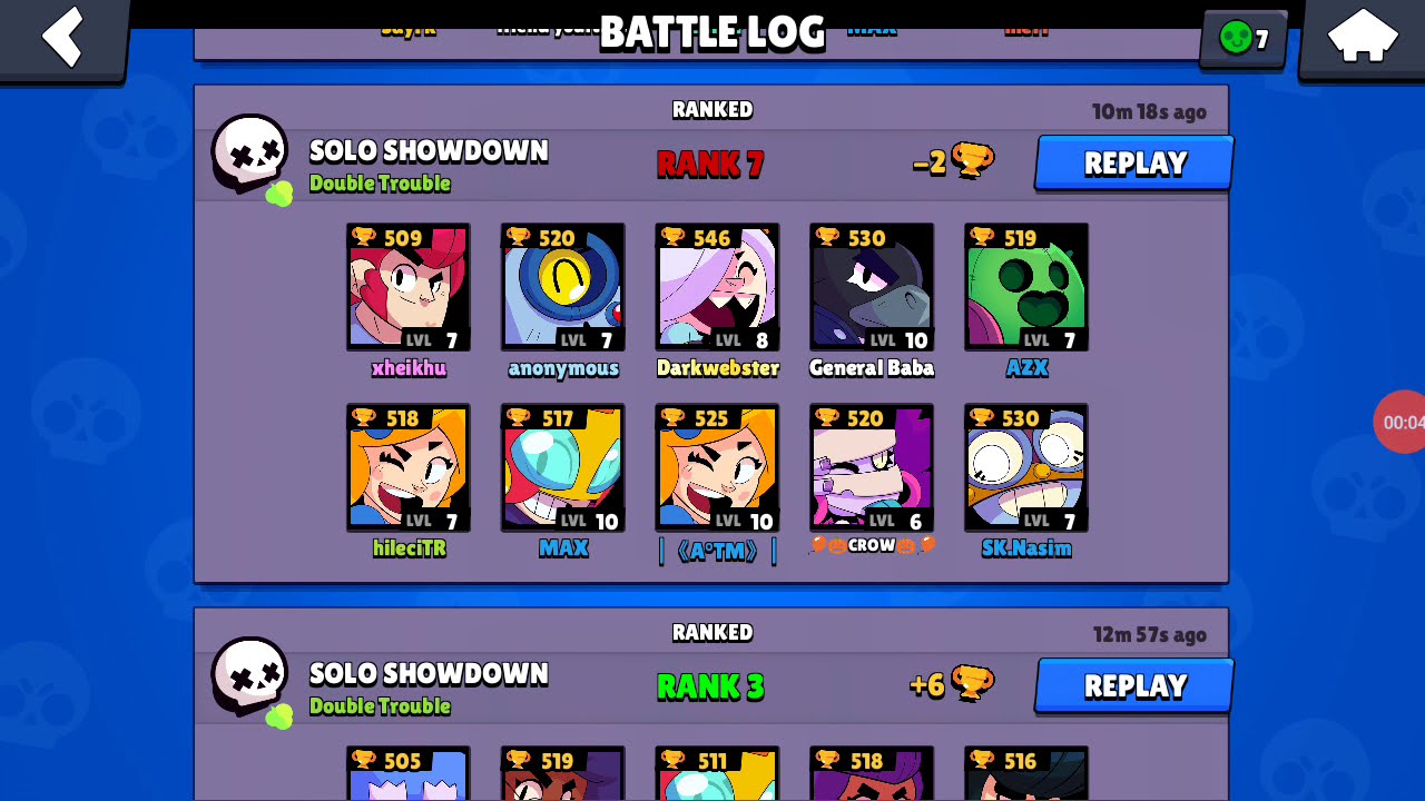brawl star || showing battle log || part 1 - YouTube