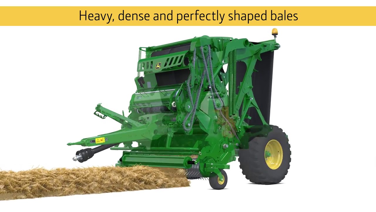 The brand new John Deere R Series Variable Chamber Baler - MY2018 - YouTube