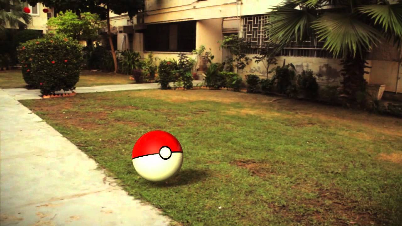 A wild pokeball appeard !!! - After Effects CS6 Motion Track + Cinema4d ...