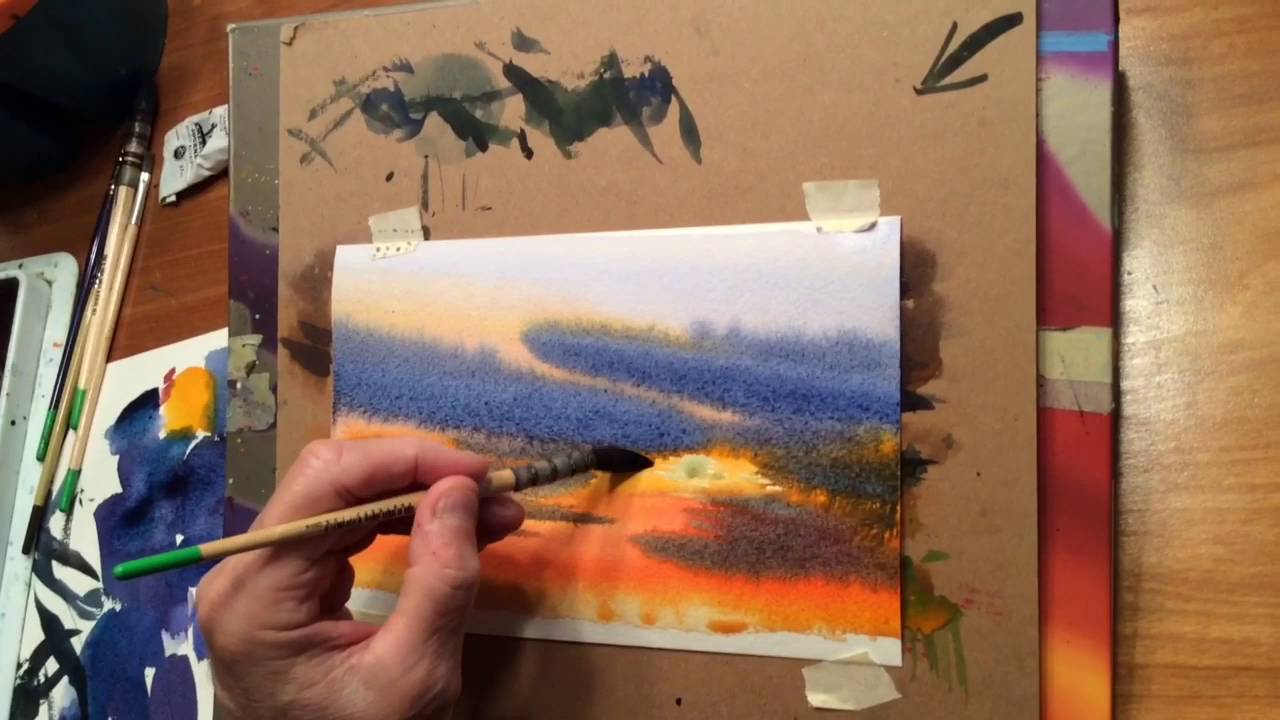 Painting a Dramatic Sky by KEN HOBSON - YouTube
