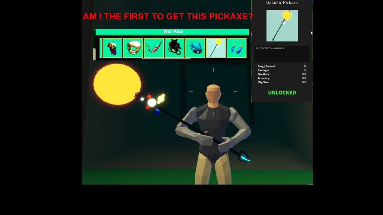 STRUCID WAR PASS PICKAXE! FIRST ONE TO GET IT!? - YouTube