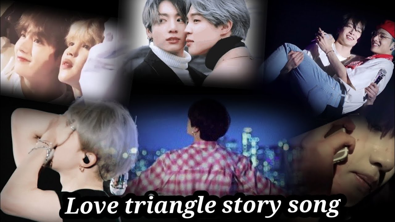 Vminkook Love 💜triangle story song 🌹 taekook jikook #taekookhindiedits #taekookhindimix - YouTube