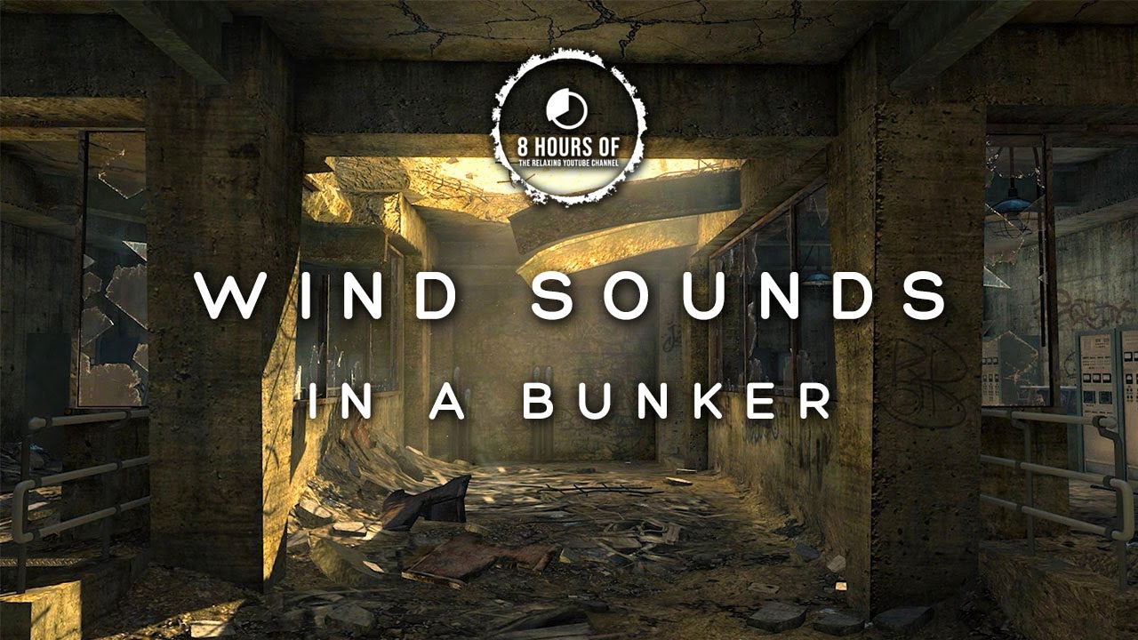 Strong Wind Sounds in a Bunker | Relief for Sleep Disorders | Sleep ...