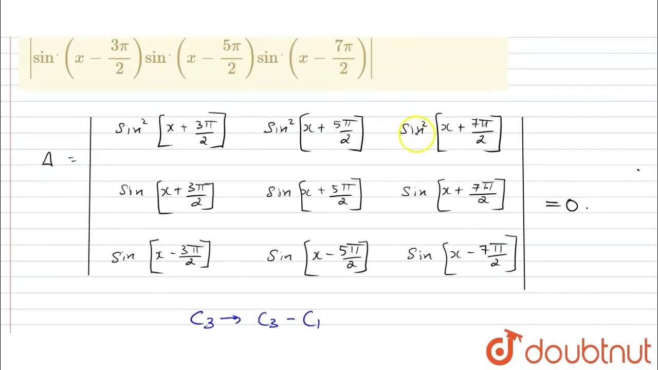 prove-that-the-value-of-each-the-following-ndeterminants-is-zero-n