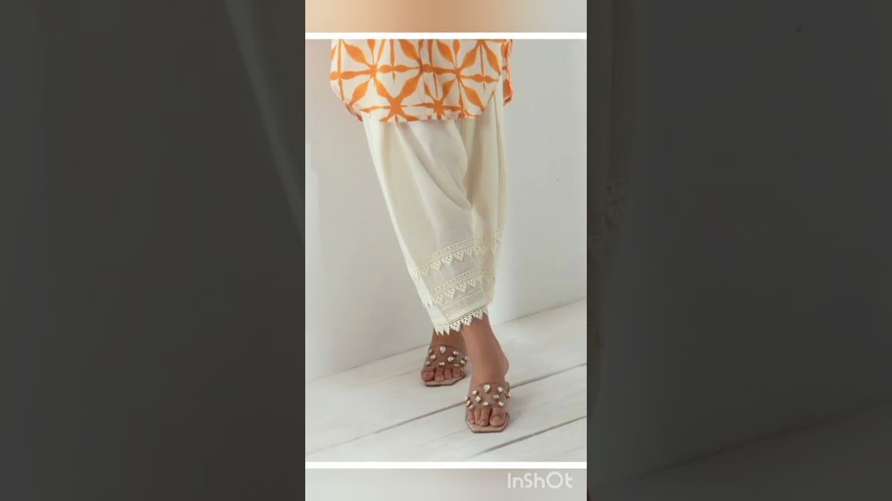 latest and unique shalwar pancha design for girls - YouTube