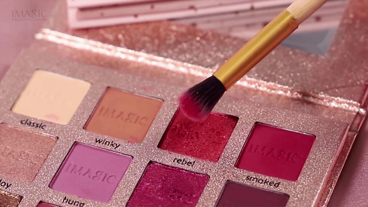IMagic Professional Cosmetics 16 color Eyeshadow Palette - YouTube