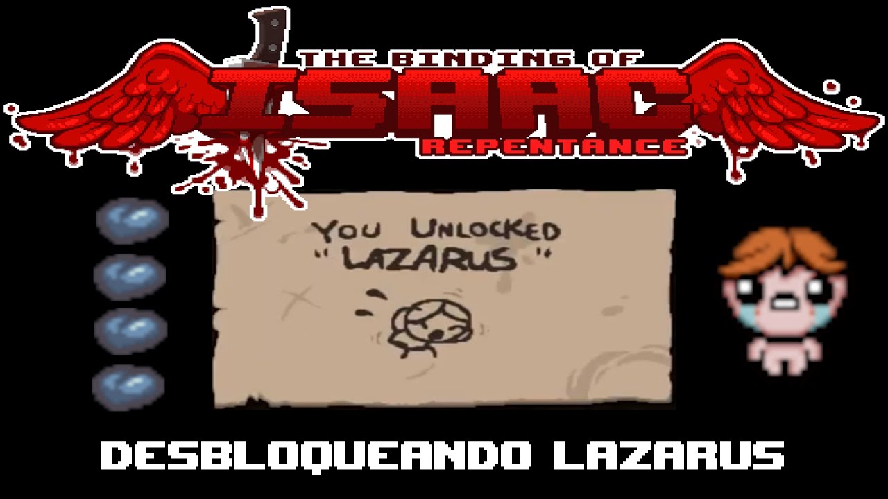 🤣MUITO FACIL!! Veja como desbloquear o Lazarus | The Binding of Isaac Tutorial - YouTube