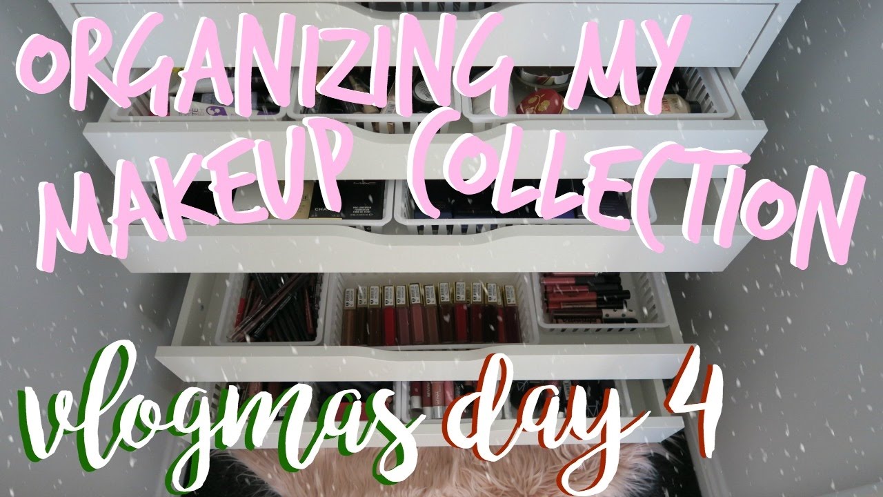 ORGANIZING MY MAKEUP COLLECTION | ksmakeupyourface - YouTube
