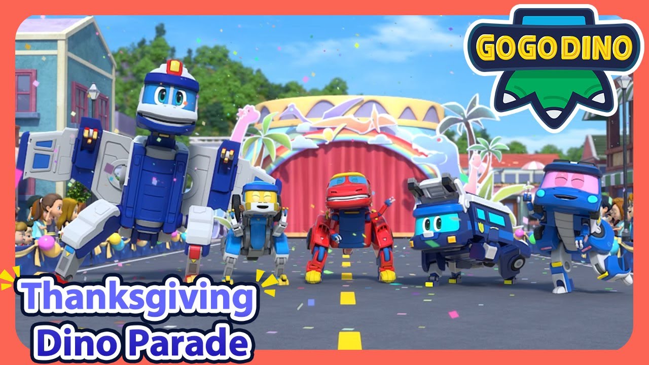 🦖Thanksgiving Dino Parade | Go Go Dino Thanksgiving Special | Holiday ...